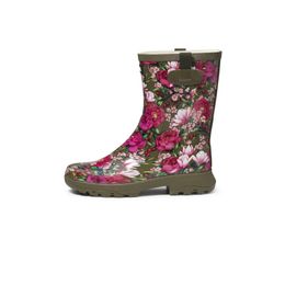 Aigle Stiefelette 'Alya' Damen Gr&ouml;&szlig;e 40 khaki / fuchsia / hellpink / wei&szlig; Winterschuhe