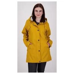 Regenmantel ANKERGLUT "ANKERGLUTTRAUM WOMEN", Damen, Gr. 44L, gelb, Obermaterial: 100% Polyurethan; Futter: 100% Polyester“, mit Druckknopf, Mäntel, auch in Großen Größen erhältlich