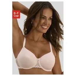 Minimizer-BH Nuance, Damen, Gr. 95, Cup C, beige (puder), Microtouch, Obermaterial: 81% Polyamid, 19% Elasthan, BHs, mit Bügel und feinen Spitzeneinsätzen, Spacer-BH