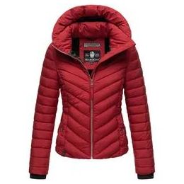 Steppjacke Marikoo "Kagomee", Damen, Gr. S (36), rot (dunkelrot), 100% Polyester, Jacken, mit großer Kapuze