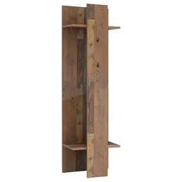 Garderobenpaneel FORTE "Clif", beige (old wood vintage), B:60cm H:200,5cm T:34,4cm, Holzwerkstoff, Garderobenpaneele, Breite ca. 60 cm