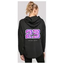 Kapuzenpullover F4NT4STIC "SIlvester Party Happy People Only", Damen, Gr. M, schwarz, Obermaterial: 100% Baumwolle, oversize, Pullover, Print