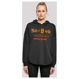 Kapuzenpullover F4NT4STIC "New York OVERSIZE HOODIE", Damen, Gr. M, schwarz, Obermaterial: 100% Baumwolle, oversize, Pullover, Print