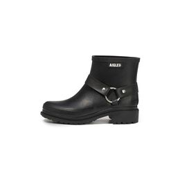Aigle Stiefelette 'Macadames' Damen Gr&ouml;&szlig;e 36 schwarz / wei&szlig; Winterschuhe