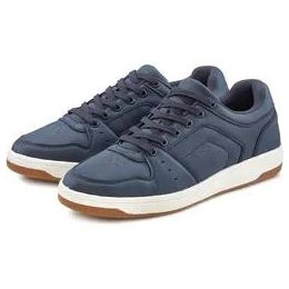 Sneaker AUTHENTIC LE JOGGER "Schn&uuml;rhalbschuh, Freizeitschuh, Schn&uuml;rschuh, Turnschuh", Herren, Gr. 45, blau (navy), Obermaterial: 100% Lederimitat. Decksohle: 100% Textilmaterial. Futter: 100% Textilmaterial. Laufsohle: 100% Synthetik, unifarben, Basic, Schuhe Sneaker, im modischen Casual-Look VEGAN