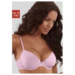 Push-up-BH Lascana "perfect basic", Damen, Gr. 70, Cup B, rosa (ros&eacute;), Microtouch, Obermaterial: 85% Polyamid (TACTEL), 15% Elasthan (LYCRA), Basic, BHs Push-up-BH, mit B&uuml;gel und herausnehmbaren Vollschalen