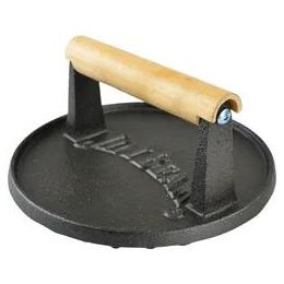 Burgerpresse Jim Beam BBQ, schwarz, Ø:17,8cm, Gusseisen, Küchenpressen, Ø 17,8 cm