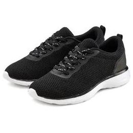 Sneaker Lascana "Turnschuhe", Damen, Gr. 43, schwarz, Obermaterial: 100% Textilmaterial. Decksohle: 100% Textilmaterial. Futter: 100% Textilmaterial. Laufsohle: 100% Synthetik, unifarben, Basic, Schuhe Sneaker, Schn&uuml;rhalbschuh, Halbschuh, Freizeitschuh ultraleicht VEGAN