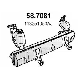 Asso Endschalld&auml;mpfer f&uuml;r VW AUDI 113251053AD 113251053AR 113251053E 58.7081