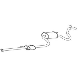 VEGAZ Endschalld&auml;mpfer f&uuml;r HYUNDAI 28730-2R100 28730-2R070 HUS-283