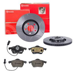 Brembo Bremsensatz-Vorderachse MAX LINE Bremsensatz, Scheibenbremse vorne rechts links innenbel&uuml;ftet 312mm f&uuml;r SKODA VW SEAT (SVW) AUDI (FAW) 4D069815