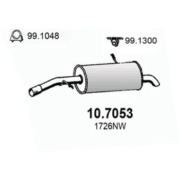 Asso Endschalld&auml;mpfer f&uuml;r PEUGEOT TALBOT CITRO&Euml;N 1726NQ 1726ZH 1726J8 10.7053