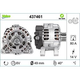 Valeo Generator REMANUFACTURED PREMIUM 14V 80A für MITSUBISHI PEUGEOT CITROËN 5702F0 9642879680 9649611780 437461