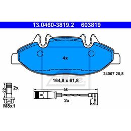 ATE Bremsensatz-Vorderachse IJZJSGH1O3 Bremsensatz, Scheibenbremse vorne rechts links bel&uuml;ftet 300mm f&uuml;r MERCEDES-BENZ 6394210212 6394210312 447421051