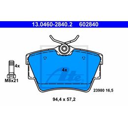 ATE Bremsensatz-Vorn und hinten Bremsensatz, Scheibenbremse vorne rechts links bel&uuml;ftet 280mm f&uuml;r RENAULT FIAT VAUXHALL OPEL NISSAN 402066352R 4106010