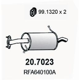 Asso Endschalld&auml;mpfer f&uuml;r MAZDA RFA640100A RFA640100E RFB540100E 20.7023