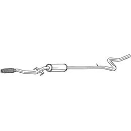 BOSAL Mittelschalldämpfer für PEUGEOT CITROËN 1717TK 1717GR 1717GQ 292-053
