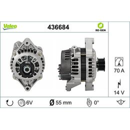 Valeo Generator REMANUFACTURED PREMIUM 14V 70A f&uuml;r VAUXHALL OPEL 90356665 90443930 90413760 436684