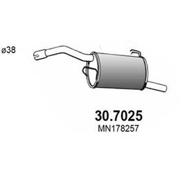 Asso Endschalld&auml;mpfer f&uuml;r MITSUBISHI 1571A614 1571A789 MN178257 30.7025