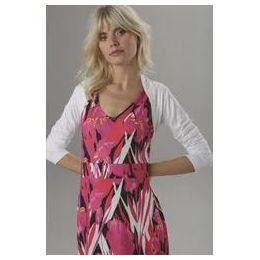 Bolero Aniston SELECTED, Damen, Gr. 46, wei&szlig;, Jersey, Obermaterial: 95% Viskose, 5% Elasthan, unifarben, figurbetont, normaler Saum, Strickjacken Bolero