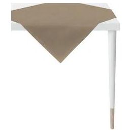 Mitteldecke Apelt "Apart, LOFT STYLE" Gr. 1, braun (dunkelbraun), B:85cm L:85cm, Polyester, Tischdecken, UNI-BASIC