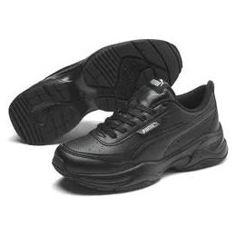 Sneaker Puma "Cilia Mode Sneakers Damen", Gr. 36, bunt (schwarz silber gray), Obermaterial: Textil, Synthetik; Futter: Textil; Innensohle: Textil; Laufsohle: Gummi, Synthetik, Schuhe