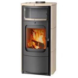 Kaminofen Hark "»Opera B Kachel creme«", beige (grau), Kaminöfen