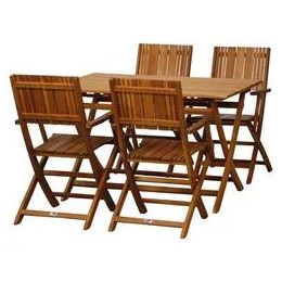 Garten-Essgruppe siena GARDEN "Falun SET", beige (natur,), Sitzmöbel-Sets