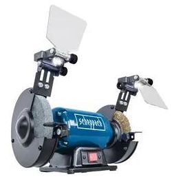Doppelschleifer Scheppach "SM150LB", blau (blau, schwarz), B:19cm H:20cm L:34,5cm, Schleifmaschinen