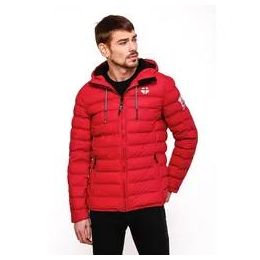 Winterjacke STONE HARBOUR "Zaharoo", Herren, Gr. M (50), rot, Obermaterial: 100% Polyester, Futter: 100% Polyester, Wattierung: 100% Polyester, Ärmelfutter: 100% Polyester, gerade hüftbedeckend, hoch geschlossener Ausschnitt, Ärmel ohne Ärmelschlitz normaler Saum, Jacken, Wasserdichte, gesteppte Regenjacke für den Winter