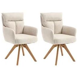 Esszimmerstuhl Home Affaire "Monaco, TOPSELLER", beige (creme, natur), B:59cm H:92,5cm T:67,5cm, Stühle, verschiedene Gestelle wählbar, Belastbar bis 120 Kg