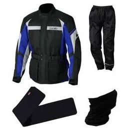 Nerf Motorradkombi NERVE "NERVE Set" Gr. M, schwarz (schwarz, blau), Overalls, M, N-Gr, Obermaterial: 100% Polyester. Innenseite: 100% Polyester