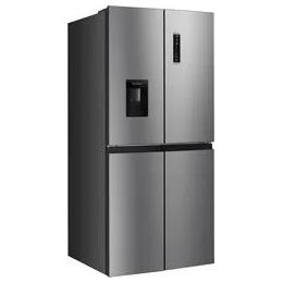 Hanseatic Multi Door "HCDC18080CWD", Energieeffizienz: C (A-G), silber (edelstahl), Wasserspender, Kühlschränke, NoFrost, Wasserspender, Display