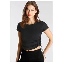 Funktionsshirt FAYN SPORTS, Damen, Gr. 44, schwarz, Single Jersey, Obermaterial: 92% Polyester, 8% Elasthan, figurbetont, Rundhals, Shirts, kurzärmelig, individuelle Passform, aus Single Jersey