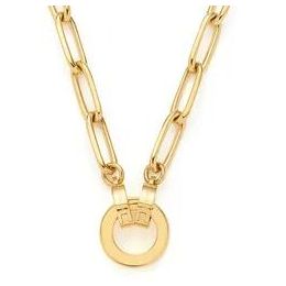 Charm-Kette Leonardo "Estrella Clip&Mix, 019746, 021614" Gr. 45, gold (gelbgoldfarben), Halsketten, Damen, 45, Edelstahl, L: 46,5 B: 5mm, Ketten mit Anhänger, B:5mm