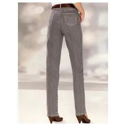 5-Pocket-Jeans Casual Looks, Damen, Gr. 44, Normalgr&ouml;&szlig;en, grau (taupe, denim), 78% Baumwolle, 20% Polyester, 2% Elasthan, unifarben, lang, Jeans 5-Pocket-Jeans, Topseller