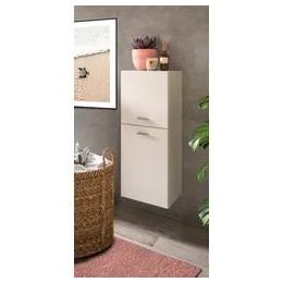 Midischrank Welltime "Tampa, Höhe 80cm, hängend oder stehend montierbar", weiß (weiß nachbildung), B:30cm H:80cm T:29cm, FSC-zertifizierter Holzwerkstoff, Schränke, Badschrank, Bad-Möbel, Badezimmer