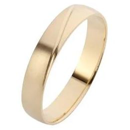 Trauring Firetti "Schmuck Geschenk Gold Hochzeit Ehering Trauring "LIEBE" Gr. 17,5, gold (gelbgoldfarben), Fingerringe, Damen, 17,5, ohne Brillant, Gelbgold 585, 4mm, Trauring, Made in Germany, wahlweise mit oder ohne Brillant