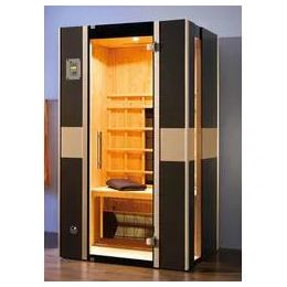 Infrarotkabine Weka "Vera Gr. 1", schwarz (anthrazit, elfenbeinfarben), (ohne Ofen), Saunen