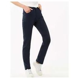 5-Pocket-Hose Brax "Style CAROLA", Damen, Gr. 36K18, Kurzgr&ouml;&szlig;en, blau (dunkelblau), Web, 96% Baumwolle, 4% Elasthan, Hosen 5-Pocket-Hose
