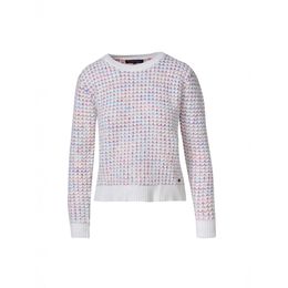 Koroshi Pullover 'Chenille' Damen Gr&ouml;&szlig;e XL blau / pink / offwhite