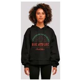 Kapuzenpullover F4NT4STIC "Weihnachten Gingerbread Bakery Collegiate", Damen, Gr. 3XL, schwarz, Obermaterial: 100% Baumwolle, oversize, Pullover Sweatshirt Hoodie, Premium Qualität, Christmas Collection