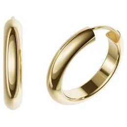 Paar Creolen Firetti "Schmuck Geschenk Silber 925 Ohrringe 3,9 mm breit" Gr. 20, gold (gelbgoldfarben), Ohrringe, Damen, 20, Silber 925 (Sterlingsilber), Made in Germany