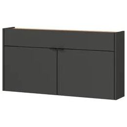 Hängeschuhschrank Germania "Ameca", braun (graphit, navarra, eiche, nachbildung), B:109,5cm H:57cm T:22cm, Spanplatte, Schränke, Türen mit Soft-Close, 110x22x57 cm, Made in Germany