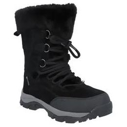 Winterstiefel HI-TEC "Moritz WP 200", Damen, Gr. 39, schwarz, Leder, mehrfarbig, Schuhe, Snowboots, Winterboots, Winterschuhe, mit 200g Thinsulate Isolierung