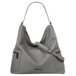 Umhängetasche Betty Barclay, Damen, Gr. B/H/T: 36cm x 34cm x 13cm onesize, grau, Kunstfaser, leicht glänzend, unifarben, Taschen
