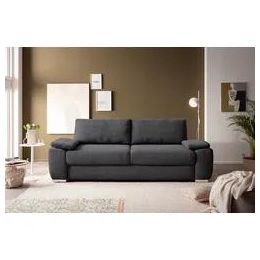 3-Sitzer exxpo - SOFA FASHION "SOLSBURY, bequem und komfortabel, Sofa, Schlafsofa, Breite 258cm", blau (antrazith), B:258cm H:100cm T:105cm, Sofas, inkl. Federkern-Polsterung, Bettfunktion und Stauraum, in Cord