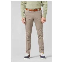 Chinos MEYER "Oslo", Herren, Gr. 56, Normalgrößen, braun, 97% Baumwolle;3% Elasthan, unifarben, regular fit lang, Hosen, mit Französischen Seitentaschen