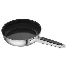 Bratpfanne Zwilling "Pure", silber (silberfarben), B:32,6cm H:21,7cm L:46,2cm Ø:24cm, Pfannen, Keramikbeschichtung, Stay-Cool Griffe, Edelstahl