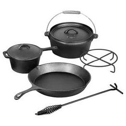 Topf-Set El Fuego "El Fuego Dutch Oven", schwarz, Töpfe, aus Gusseisen, mit spezieller Oberflächenveredelung